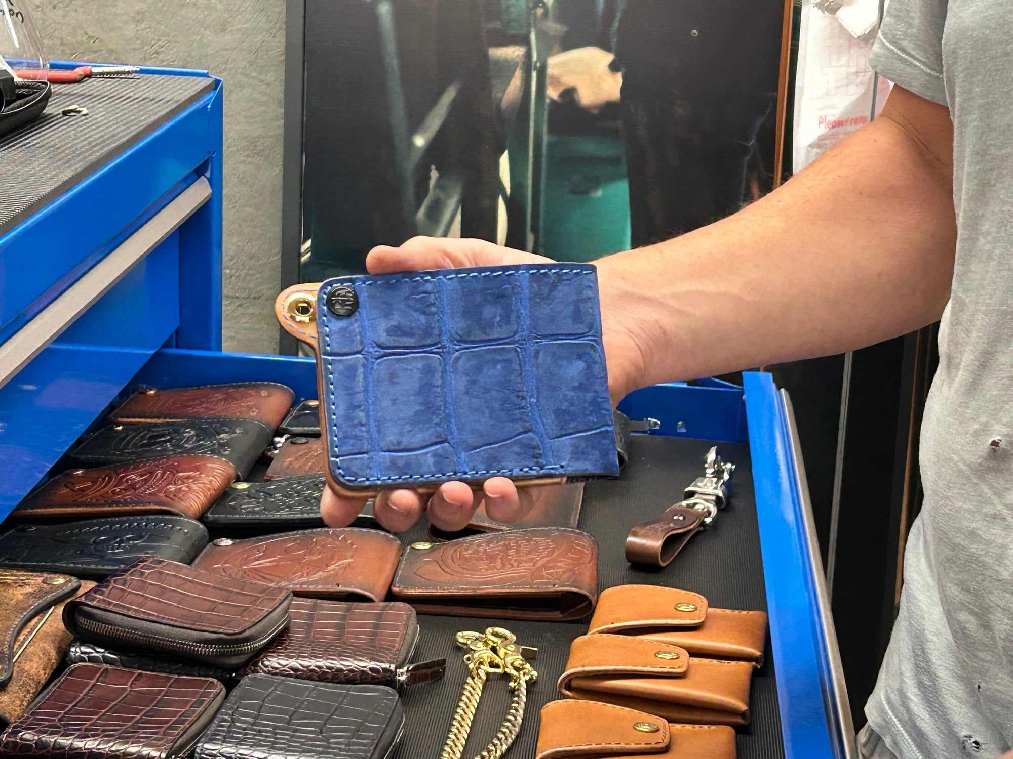 Custom Leather Wallets - Leather Biker Wallets - Anvil Customs
