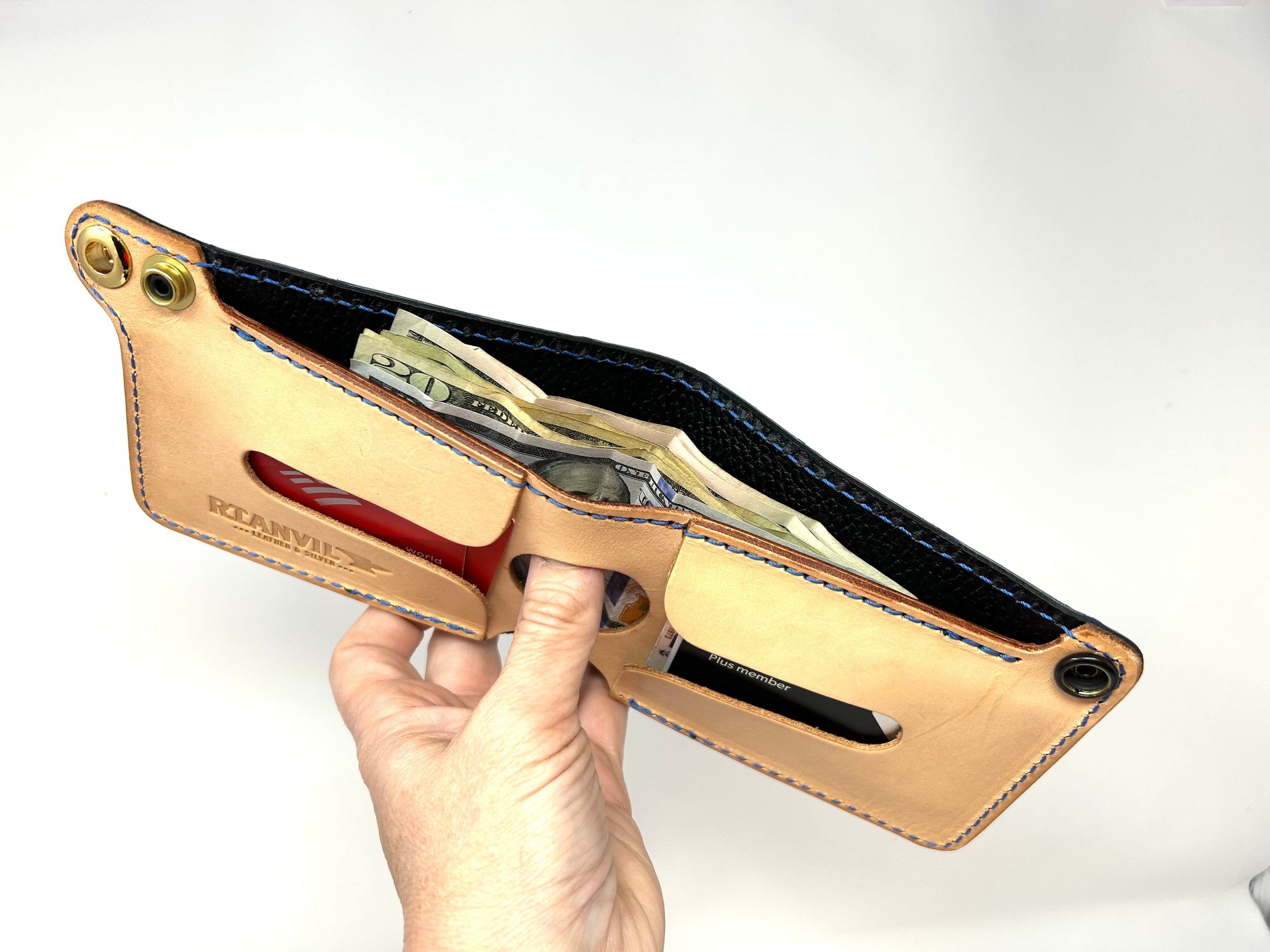 Custom Leather Wallets - Leather Biker Wallets - Anvil Customs