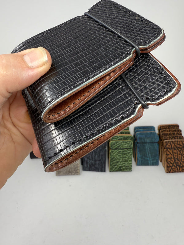 El Camino Wallet - Black Lizard - Anvil Customs