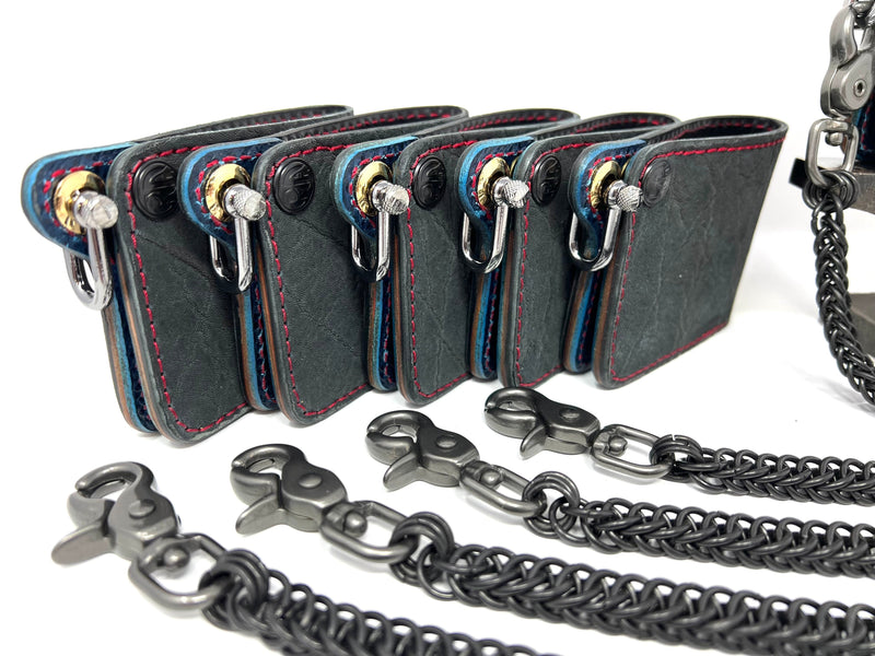 Custom Leather Wallets - Leather Biker Wallets - Anvil Customs