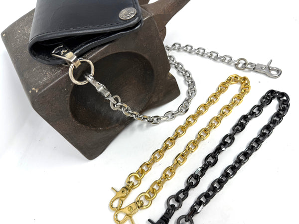RTAnvil - ‘Filed’ Oval Link Wallet Chain - Anvil Customs