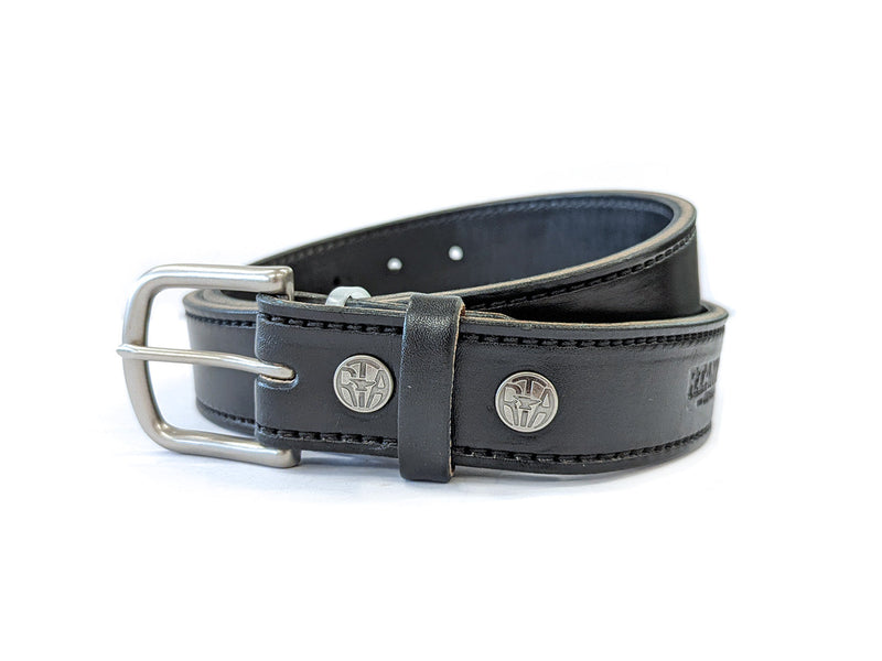 Custom Leather Belt - 2 Ply Stitched Gun Belt - Anvil Customs