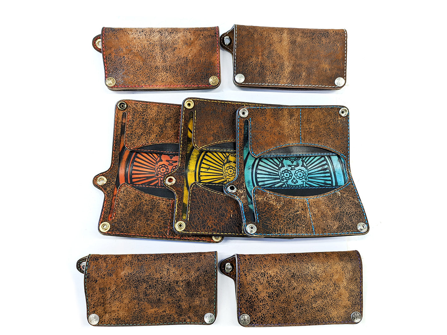 Custom Leather Wallets - Leather Biker Wallets - Anvil Customs