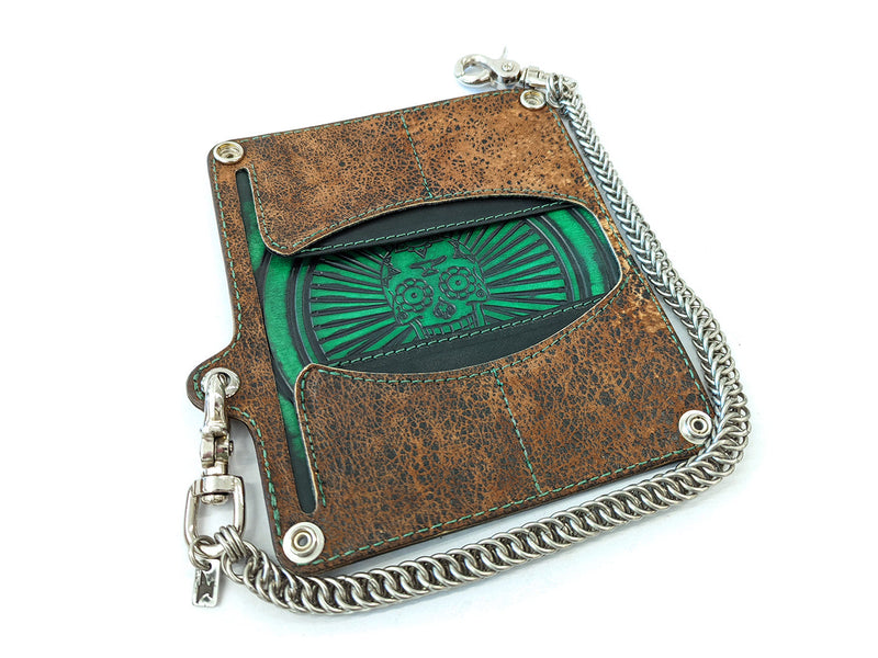 Custom Leather Wallets - Leather Biker Wallets - Anvil Customs